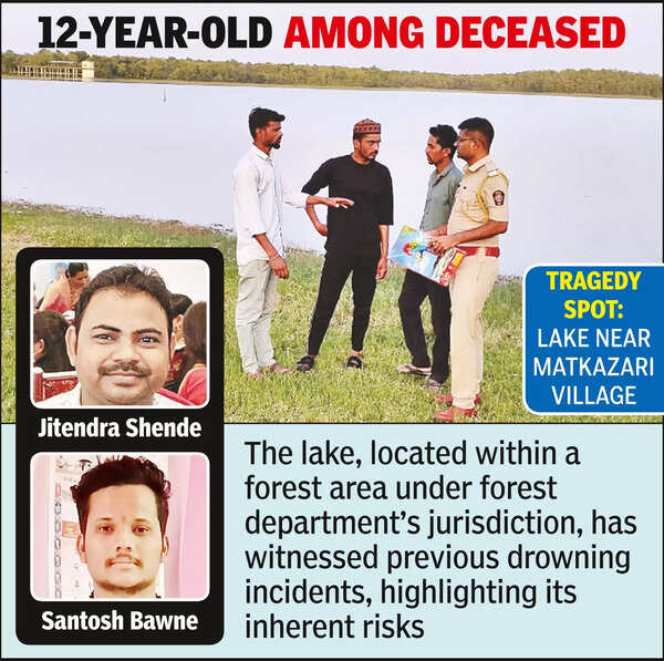 Tragic Incident: Family outing turns tragic as 3 drown in Umred lake ...