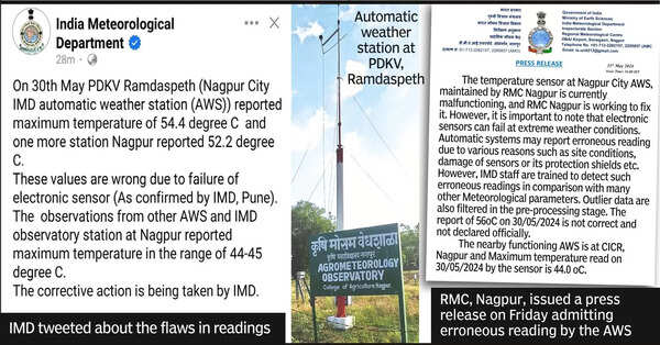 IMD: IMD Admits Malfunction In City AWS Sensors | Nagpur News - Times ...