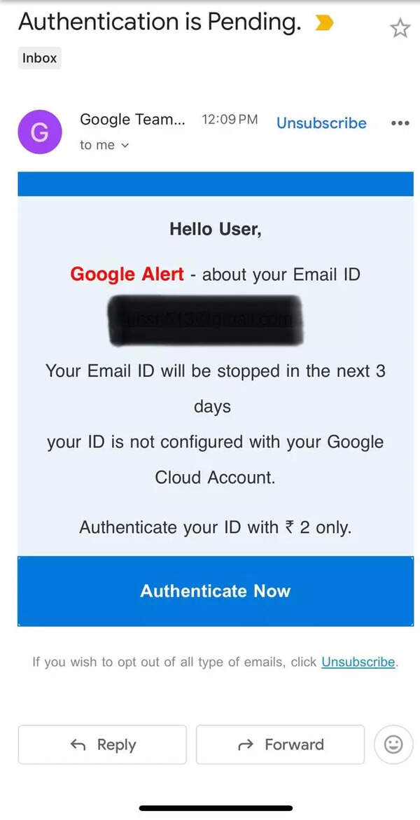 ‘Your Email ID will be stopped in the next 3 days..’: How this Gmail ...