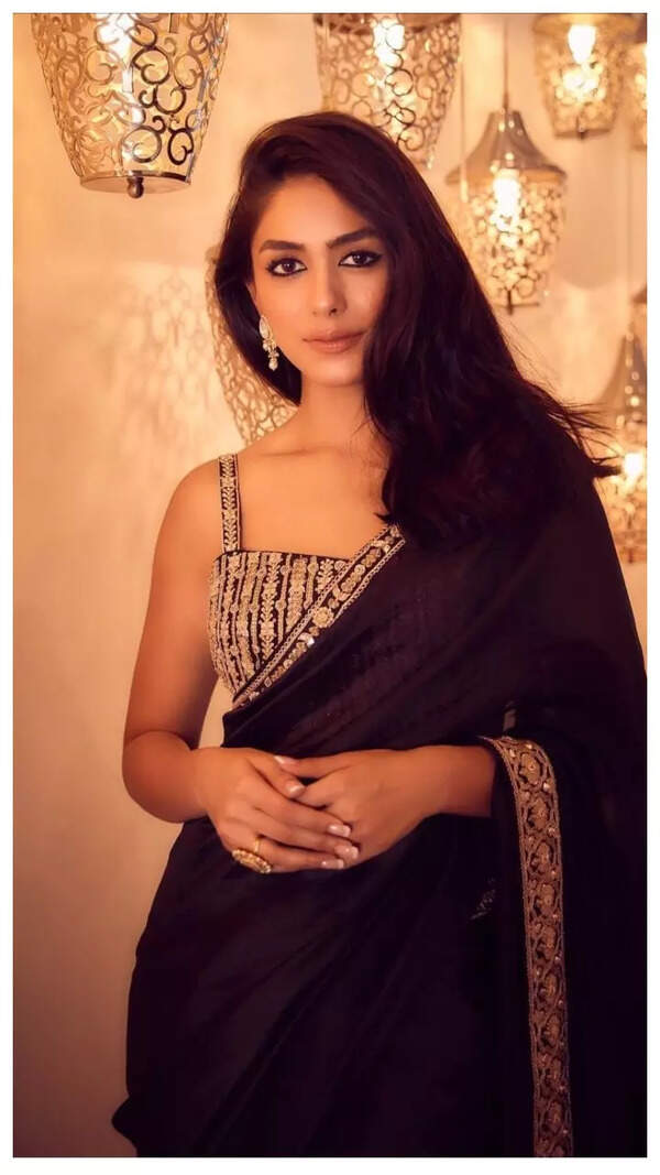 10 Times Mrunal Thakur stole hearts in her stunning sarees | - Times of ...