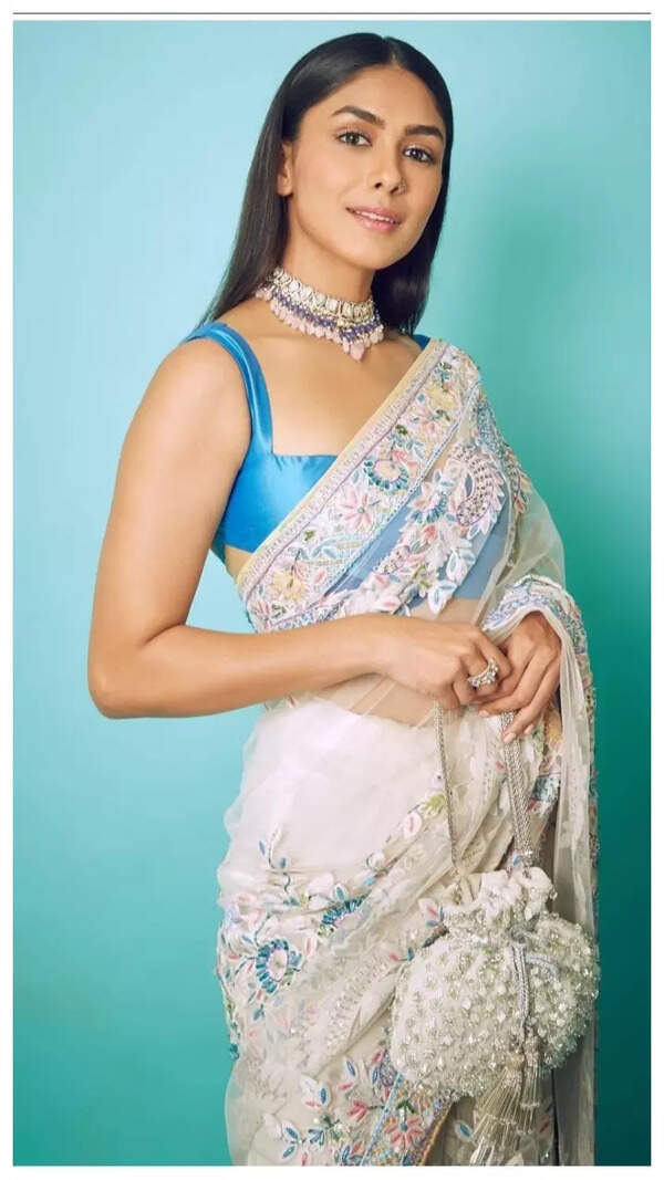 10 Times Mrunal Thakur stole hearts in her stunning sarees | - Times of ...