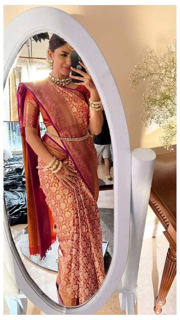 10 Times Mrunal Thakur stole hearts in her stunning sarees | - Times of ...