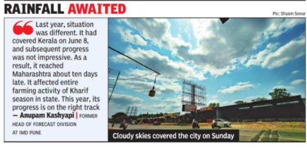 Monsoon likely to arrive in Pune in next four days, says IMD forecast ...