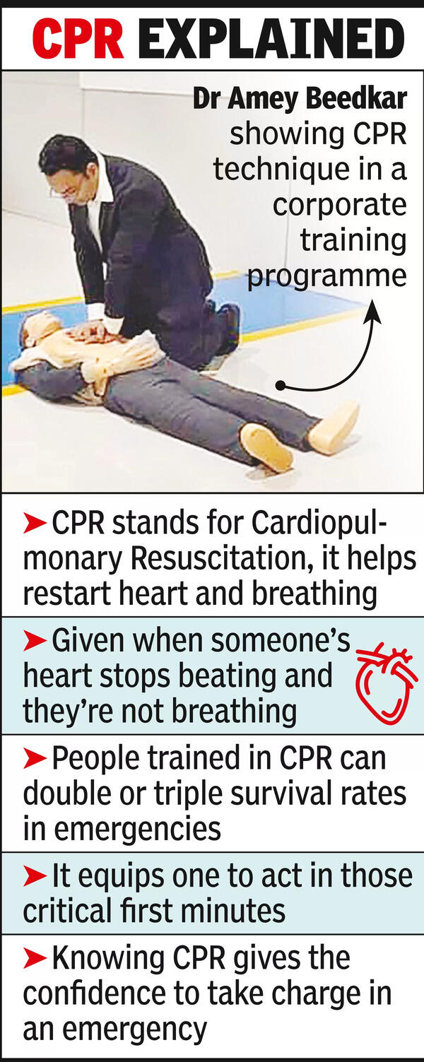 CPR: Learn CPR to save a life in emergency | Nagpur News - Times of India