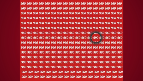 Only a genius can spot '690' in this optical illusion - Times of India