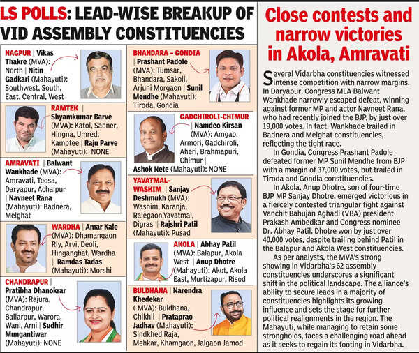 Maha Vikas Aghadi: MVA Leads in 42 Vidarbha Assembly Seats | Nagpur ...