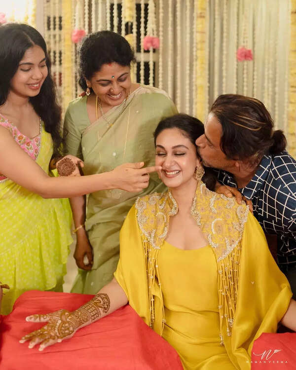 Aishwarya Arjun-Umapathy Ramaiah's pre-wedding festivities | Tamil Movie News - Times of India