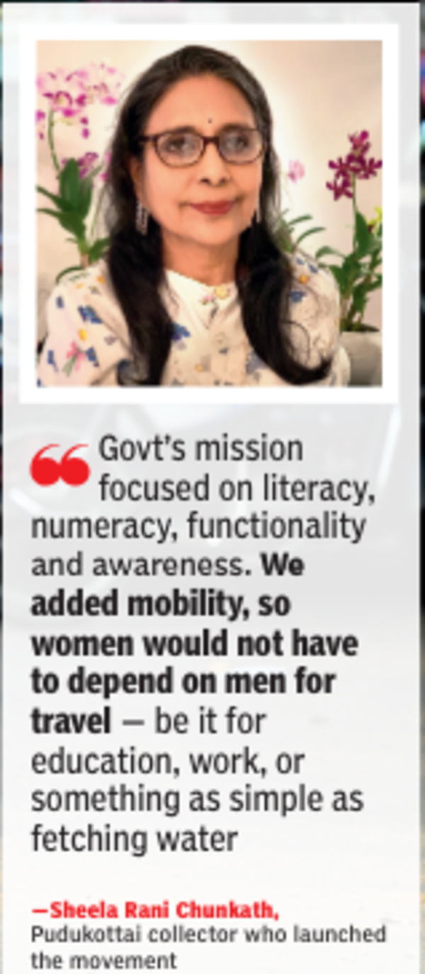 How Pudukottai Cycling Movement empowered 1 lakh village women in Tamil Nadu | Chennai News ...