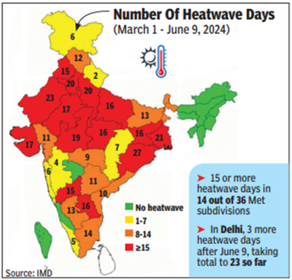 Heatwaves more than double of normal this year: IMD data | Delhi News - Times of India