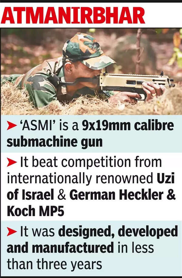 Submachine gun made by Hyderabad company set to be inducted by Army ...