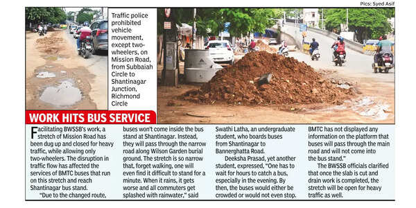 BWSSB: BWSSB plugging sewage inflow at 3 sites of K-100 waterway ...