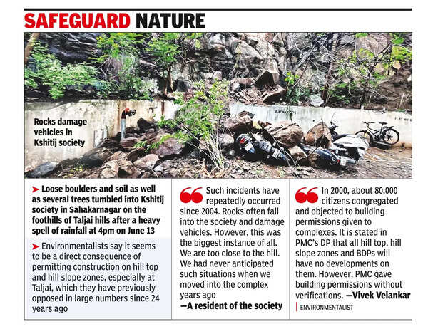 Rockfall: Rockfall hits Taljai society, spotlight on earlier protests ...
