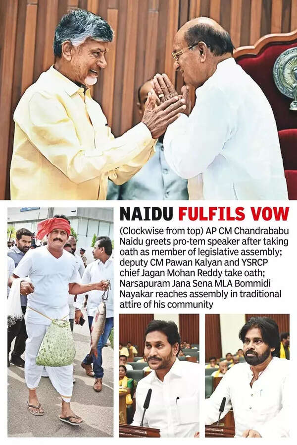 Treat YS Jagan Mohan Reddy with respect, Andhra CM Chandrababu Naidu tells TDP MLAs | Vijayawada ...