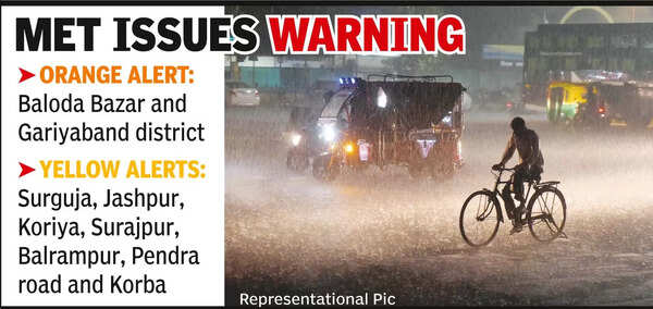 Rainfall: Light Rains Likely in Chhattisgarh | Raipur News - Times of India