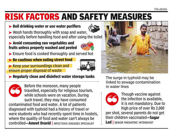 Doctors on alert as typhoid cases rise in Pune; PMC blames uncleaned ...