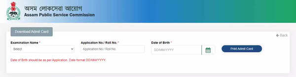 APSC CCE Mains 2024 Admit Card Released: Download Now at apsc.nic.in ...