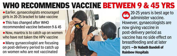 HPV Vaccine: Gynaecologists recommend HPV vaccine for women over 40 | Hyderabad News - The Times ...