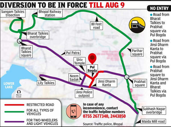Metro Station: New Traffic Plan at Pul Bogda for Bhopal Metro Station ...