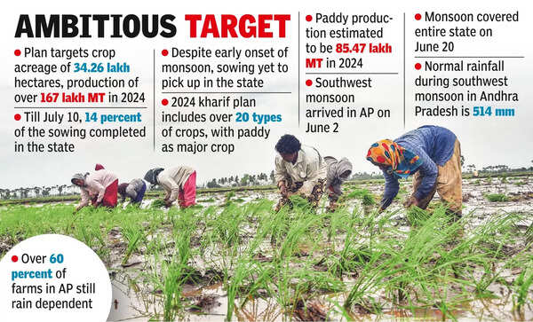 Kharif Crops: Kharif Crop Sowing Sees Marginal Increase in Andhra ...