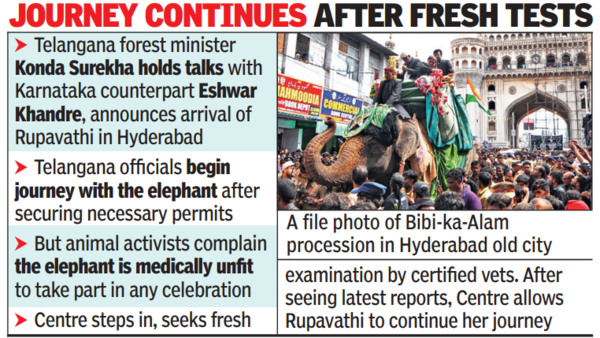 When a jumbo road trip triggered Karnataka-Telangana tug of war ...