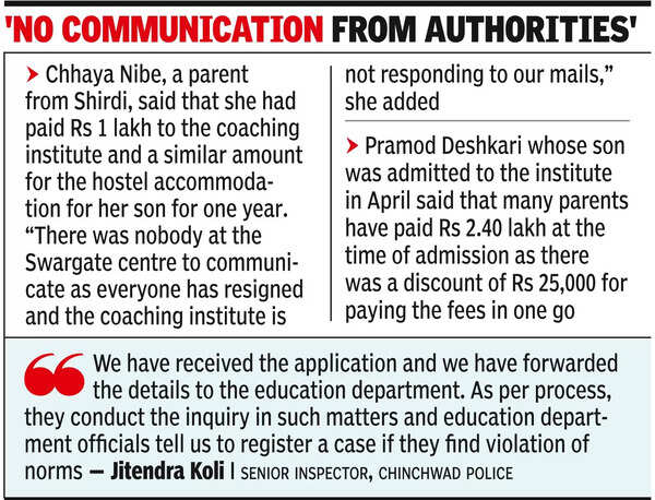 FIITJEE Coaching Centres: FIITJEE coaching centres shut down, parents seek police assistance ...