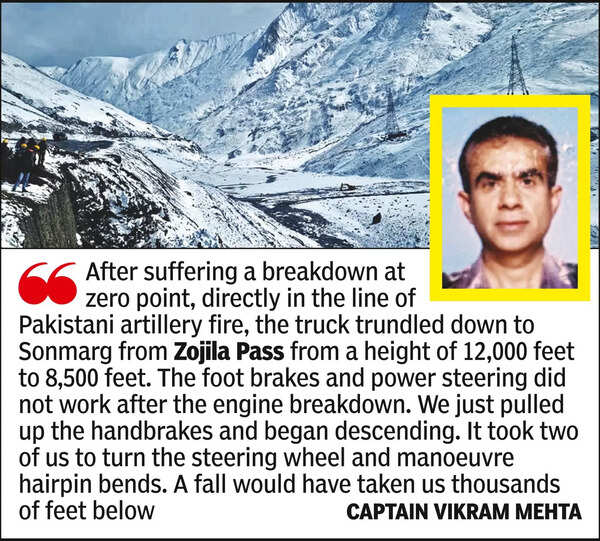 Kargil: Captain's daring descent with 40tn vehicle to dodge Pak fire at ...