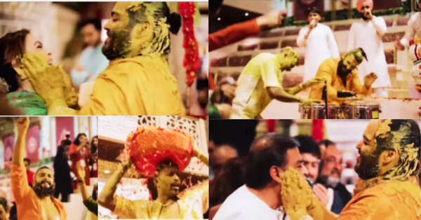 Anant-Radhika Haldi Ceremony Video: Watch: Anant Ambani-Radhika ...
