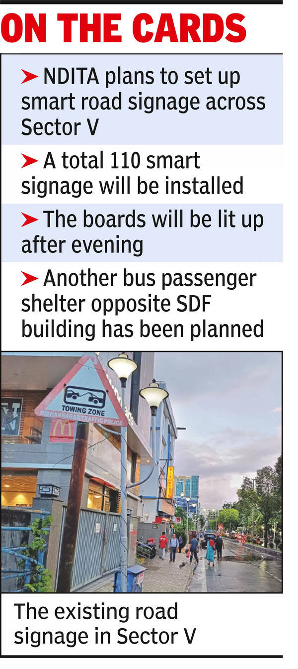 Smart Street Signs: Sector V to get over 100 smart street signs ...