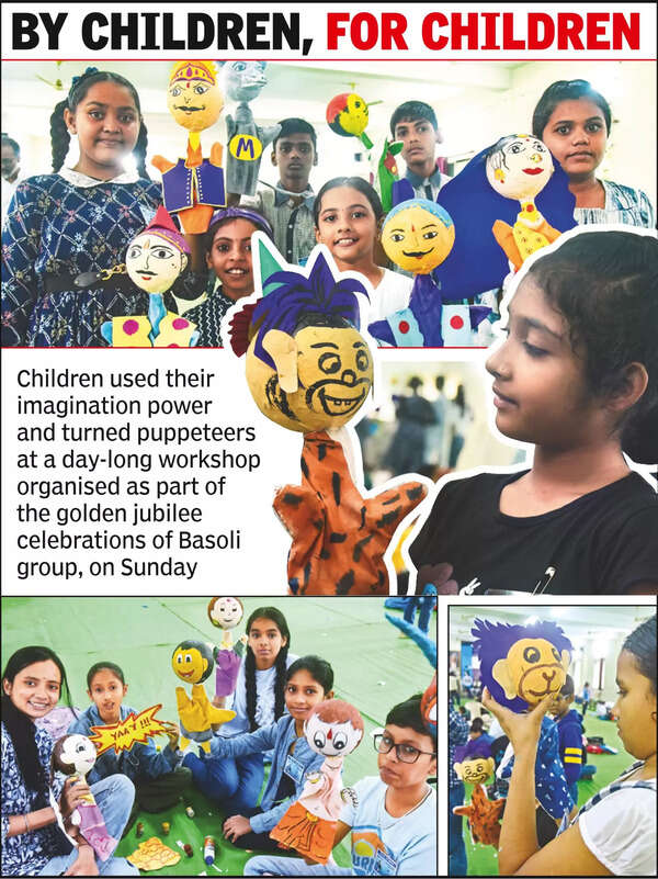 Puppetry: Kids create magic with puppetry at Basoli event | Nagpur News ...