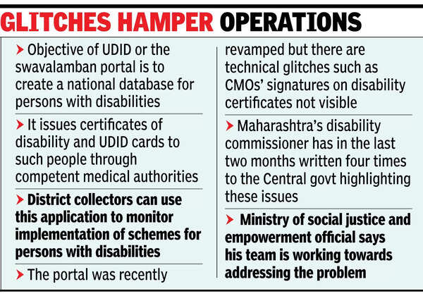 UDID Portal: Maharashtra disability commissioner writes to Centre about ...