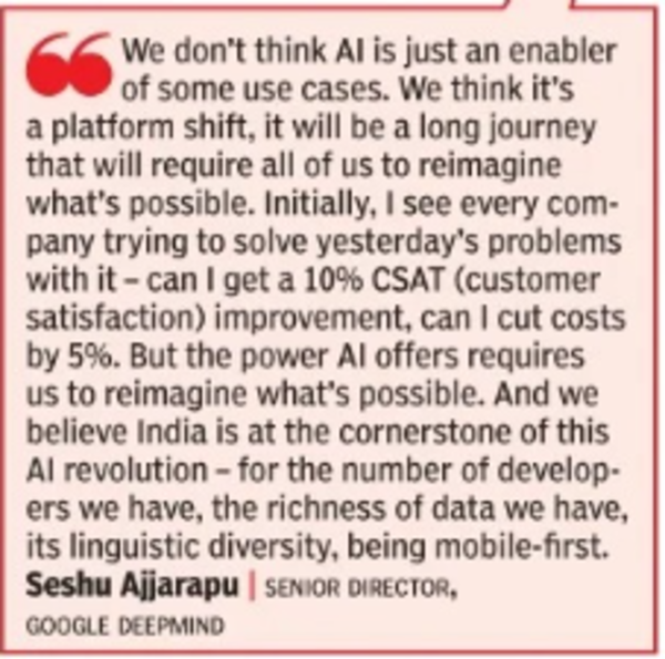 India AI developer base huge - The Times of India