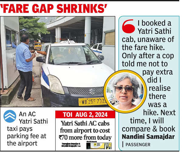 Yatri Sathi AC Cabs: Yatri Sathi AC cabs at airport increase fares by ...