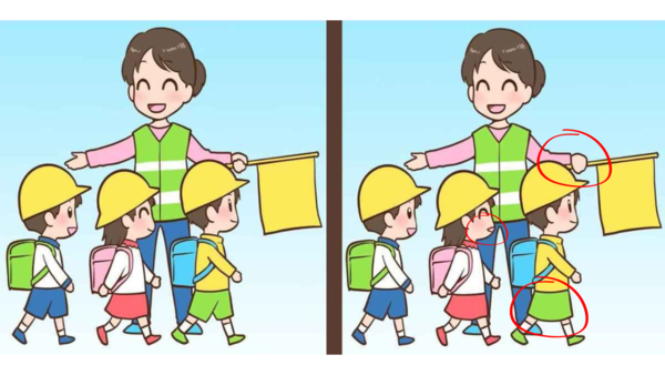 Optical Illusion: You're a real puzzle ninja if you can spot 3 difference in this children ...