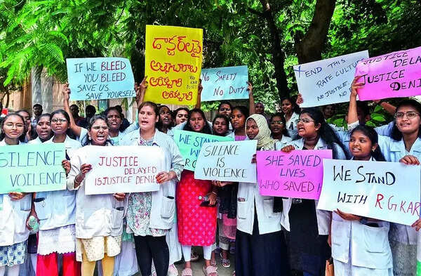 Nationwide outrage over Kolkata doctor rape-murder: Protests in Delhi ...