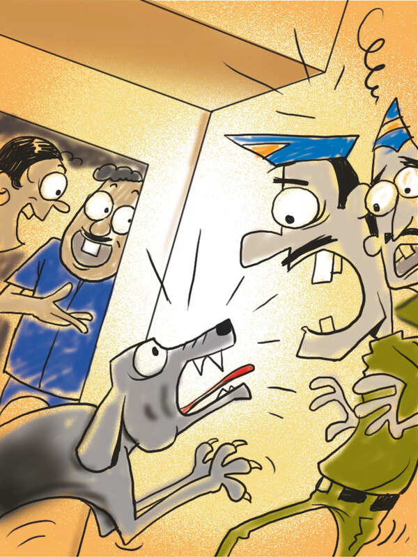 Dog: Goon unleashes dog on cops, Congress leaders defend him | Nagpur ...