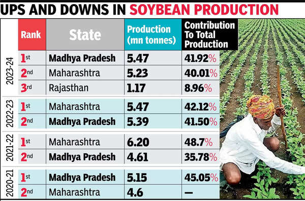 Madhya Pradesh: Madhya Pradesh Regains Title of 'Soyabean State' with ...