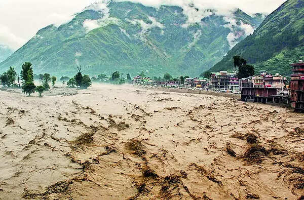 Himachal flood fury: Massive destruction in Manali due to flash floods, roads collapse, bridges ...