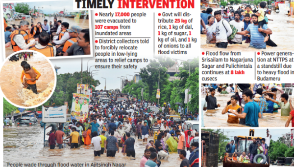 Administration steps up efforts to restore normalcy in flood-hit areas in Andhra Pradesh ...