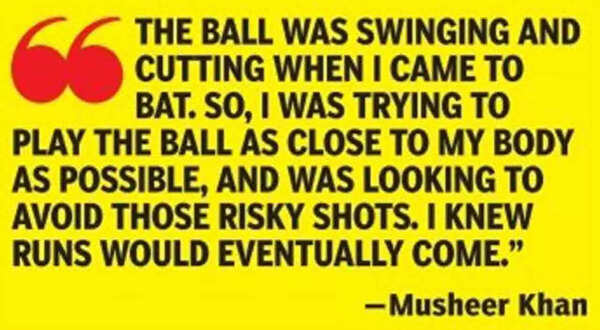 Duleep Trophy: Musheer Khan's century keeps India B afloat | Cricket ...