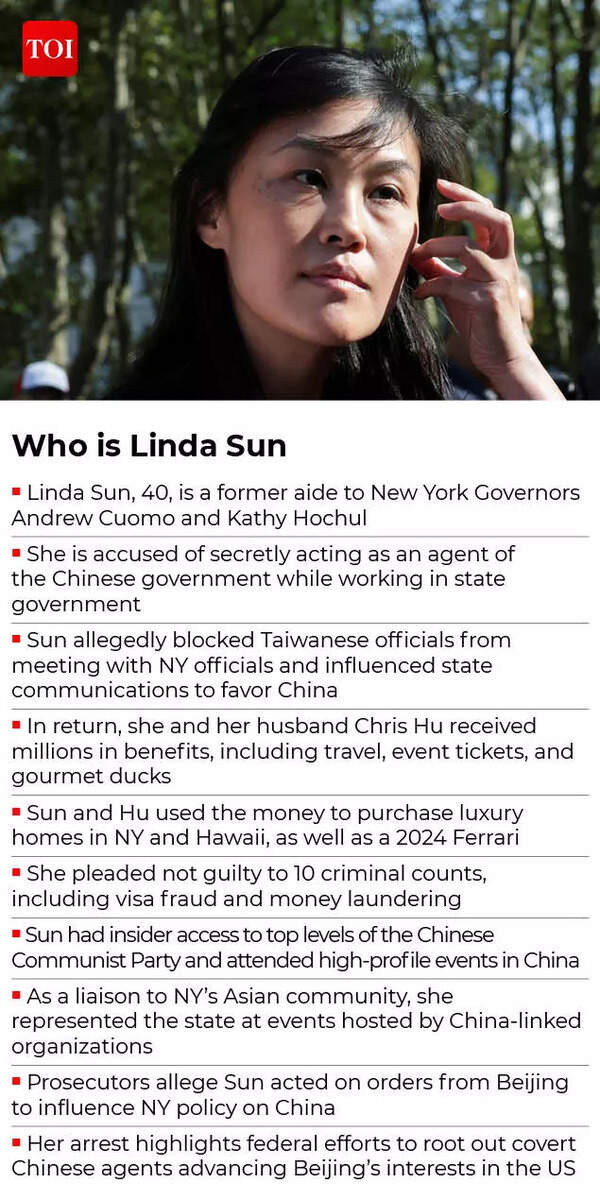 Linda Sun, former aide of New York governors, accused of secretly ...