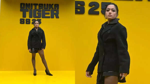 South sensation Rashmika Mandanna gets photographed in a basic jeans ...