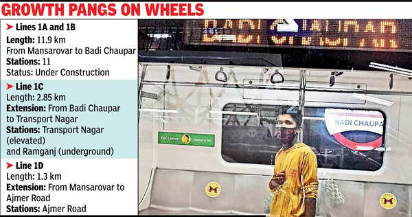 Jaipur Metro: Work On Metro Extension Between Badi Chaupar & Transport ...