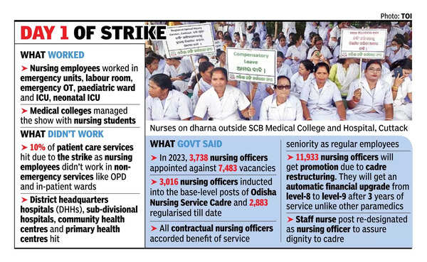 Patient Care Partially Hit As Nurses Go On Strike, No Breakthrough In ...