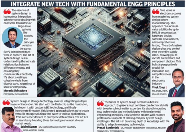 India needs systems designers to become electronics powerhouse - The ...