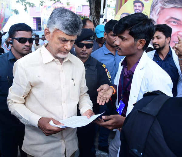 Andhra Pradesh CM Chandrababu Naidu promises launch of distribution of three free gas cylinders ...