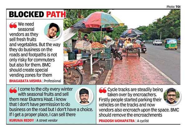 Road Safety Threatened by Street Vendors' Encroachment in Bhubaneswar ...