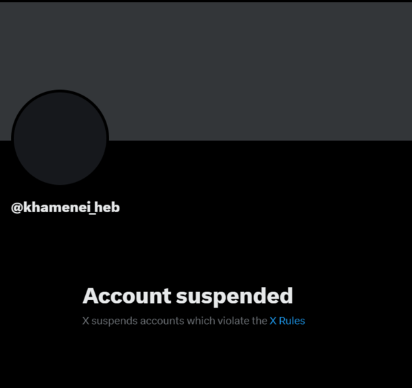 X suspends Hebrew account of Iran's supreme leader Ali Khamenei over ...