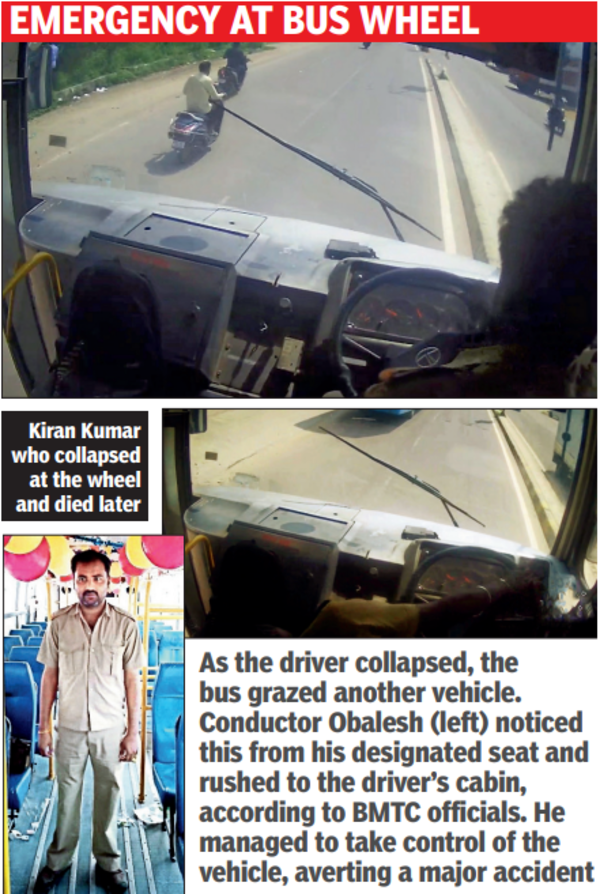 Brave BMTC Conductor Saves Lives After Driver's Sudden Heart Attack ...