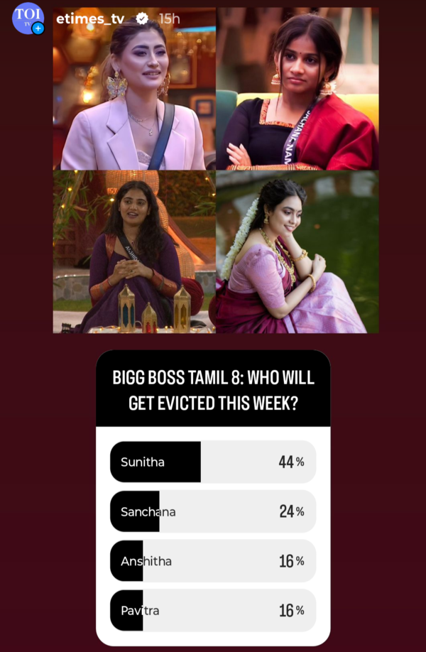 Bigg Boss Tamil 8: Sunitha to get evicted? Here's what netizens have to ...