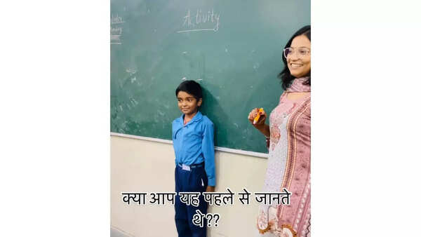 Watch: Teacher's innovative classroom trick to measure height is ...